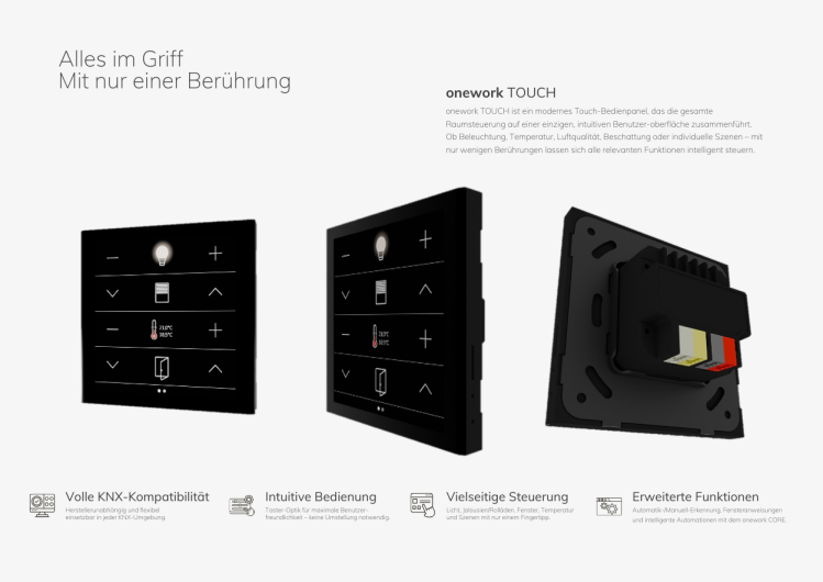 onework GmbH | Aussteller Light + Building 2026 | onework TOUCH